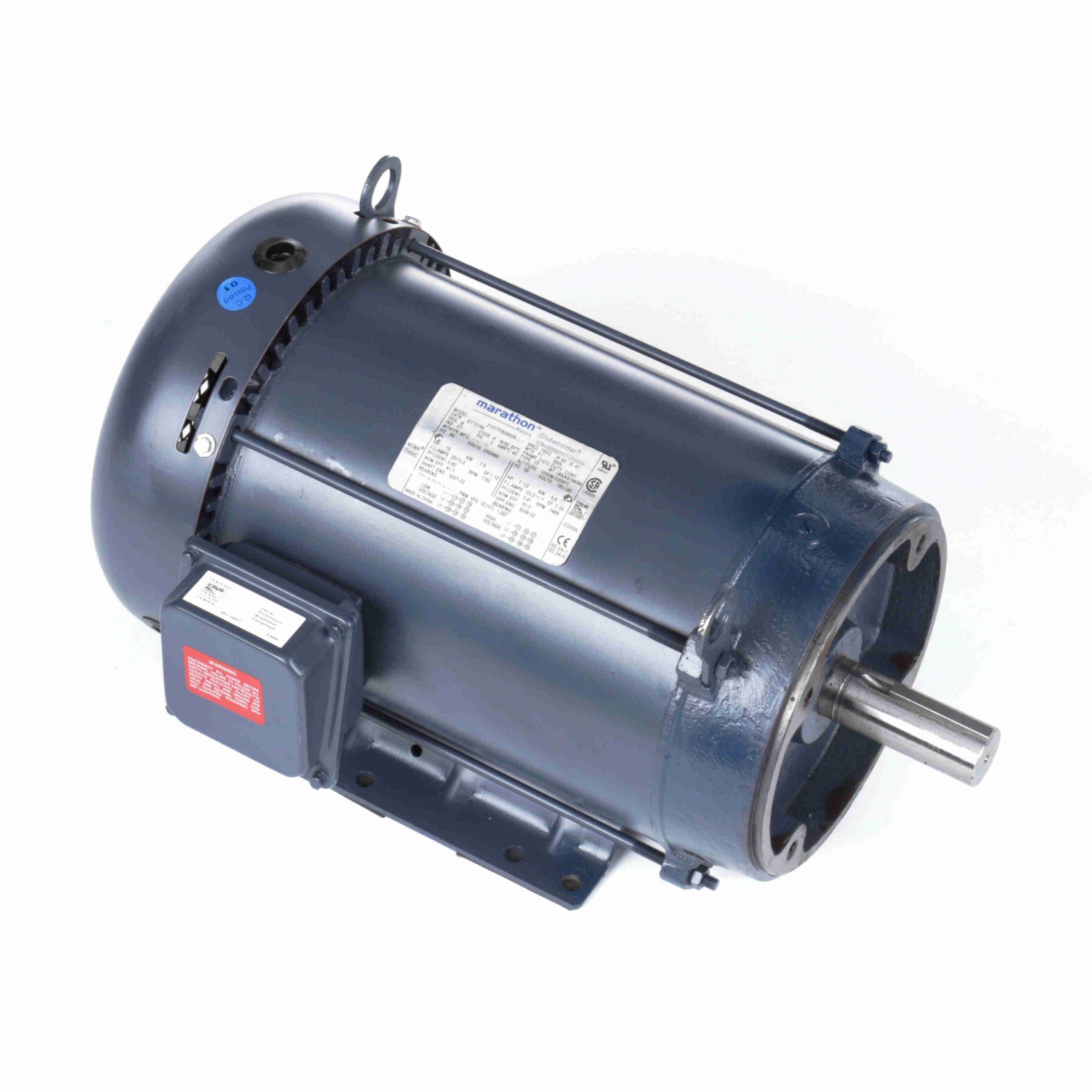 215TTFBD6028 - Marathon 10 HP General Purpose Motor, 3 phase, 1800 RPM ...