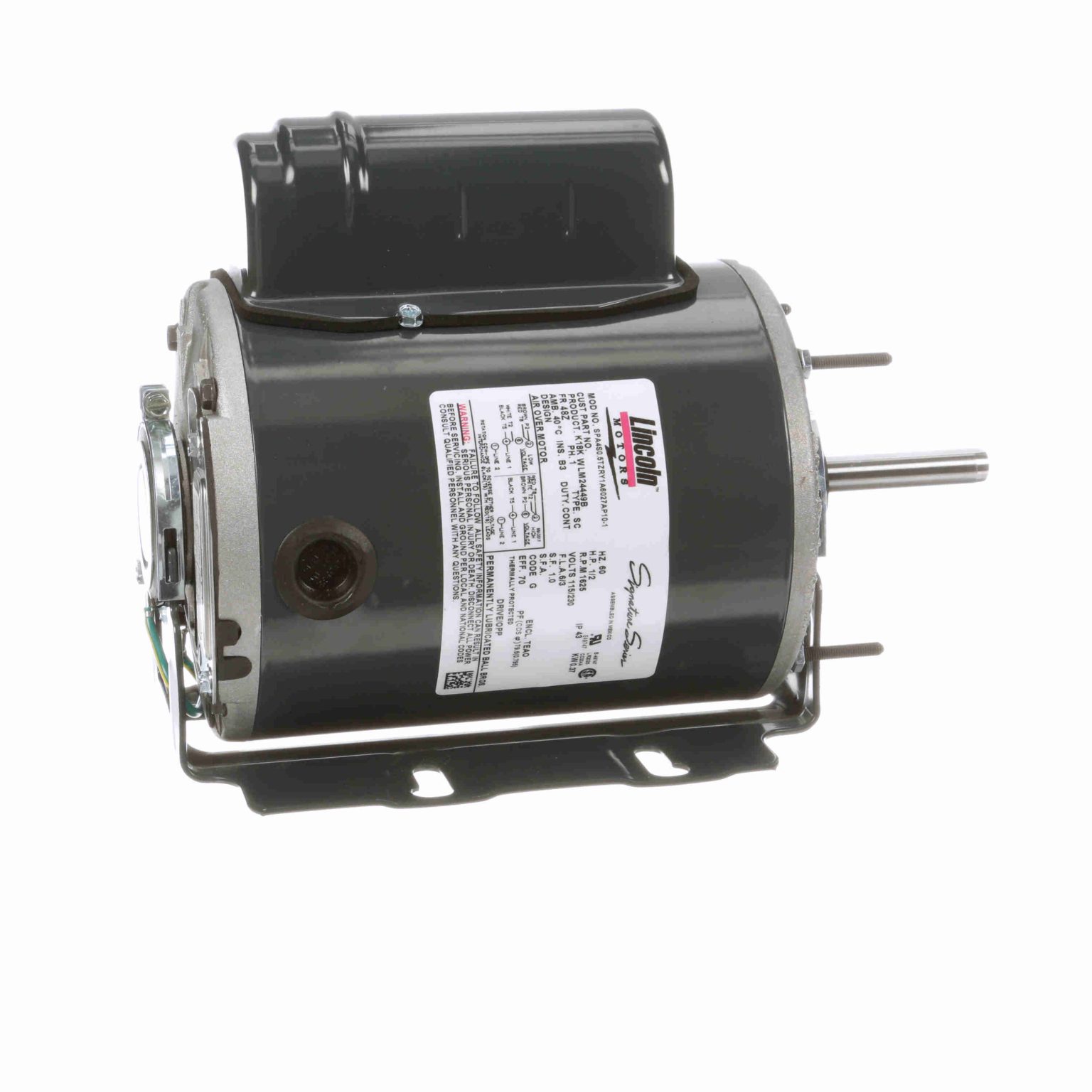 121625.00 - Leeson 2 HP Agricultural Motor, 1 phase, 1800 RPM, 230 V ...